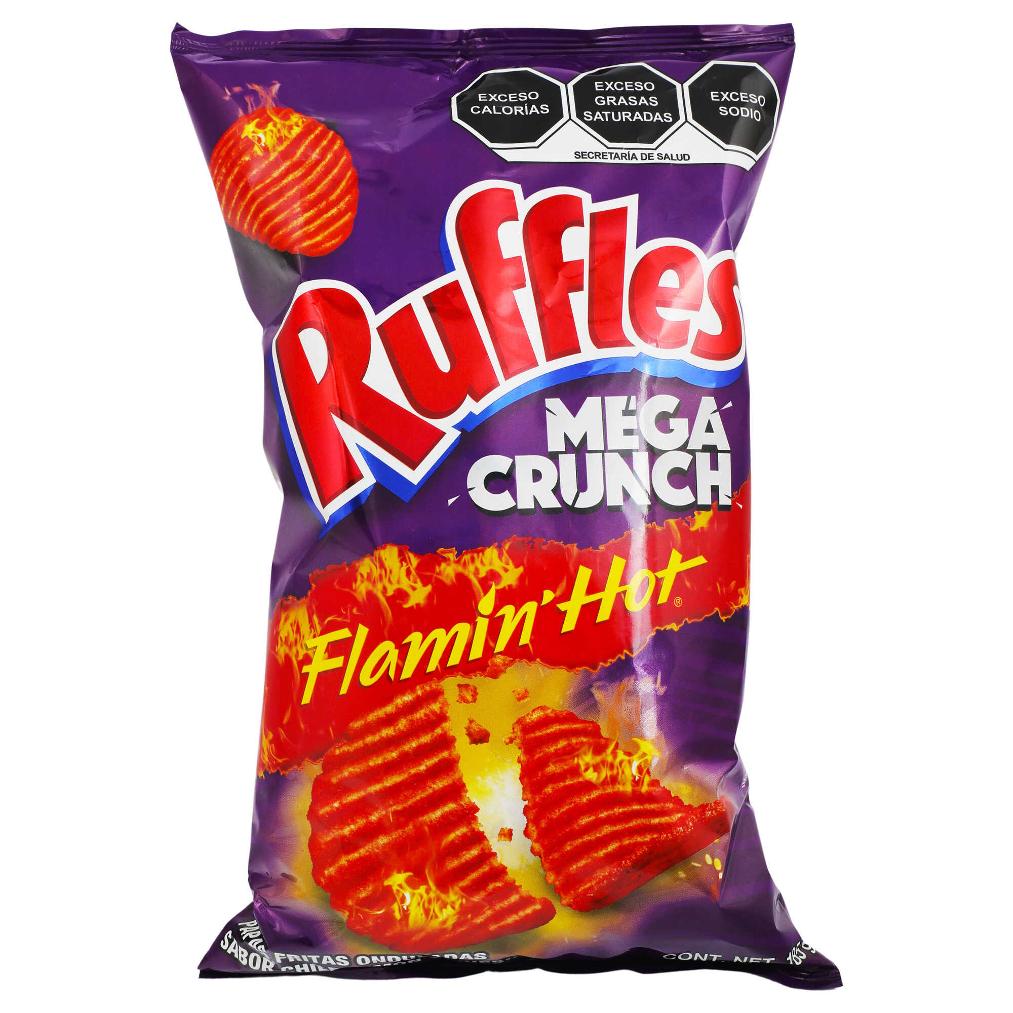 Papas Fritas Sabritas Ruffles Mega Crunch Flamin Hot 185 Gr - 7 Eleven ...
