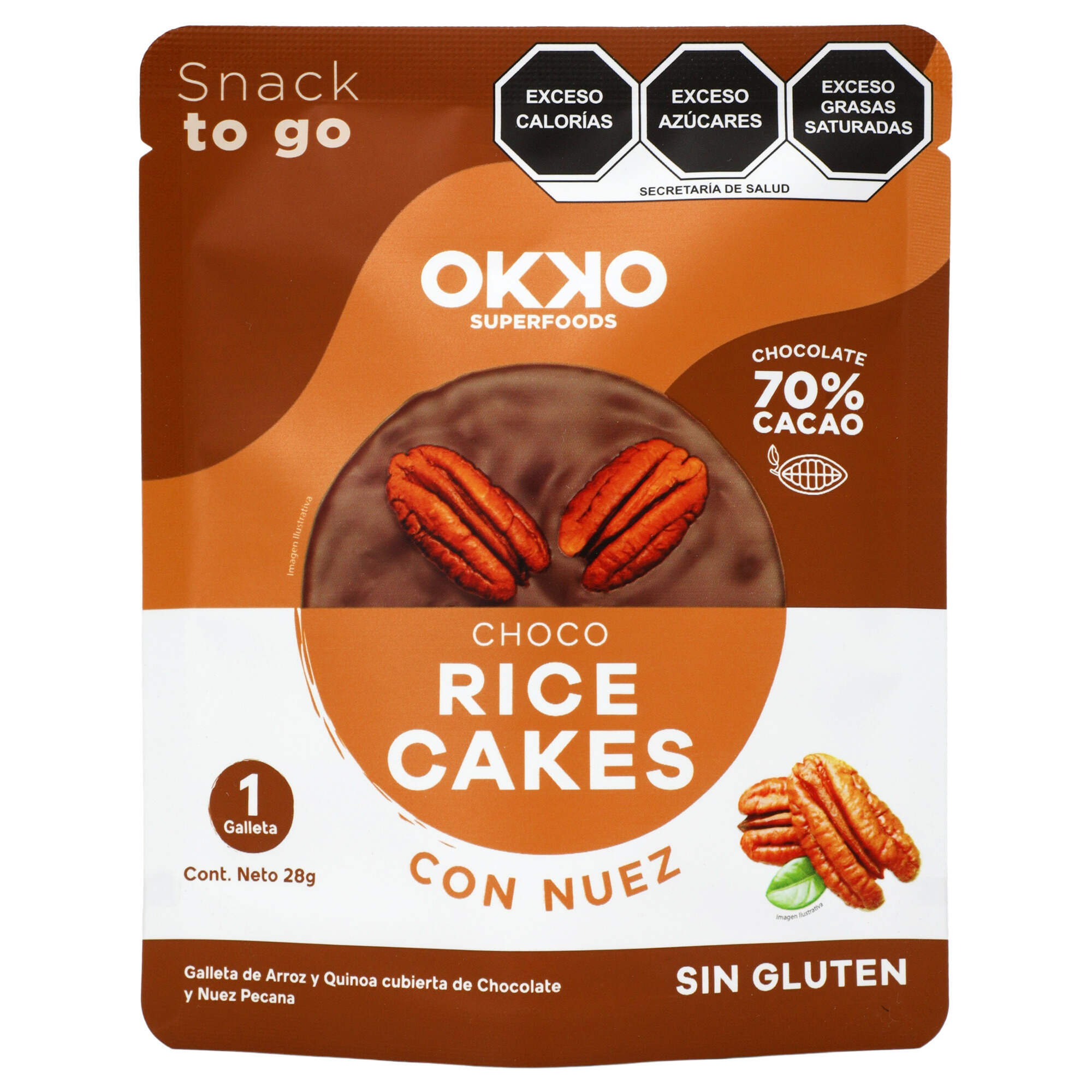 Okko Choco Rice Cake Nuez 28 G - 7 Eleven | Grupo Iconn
