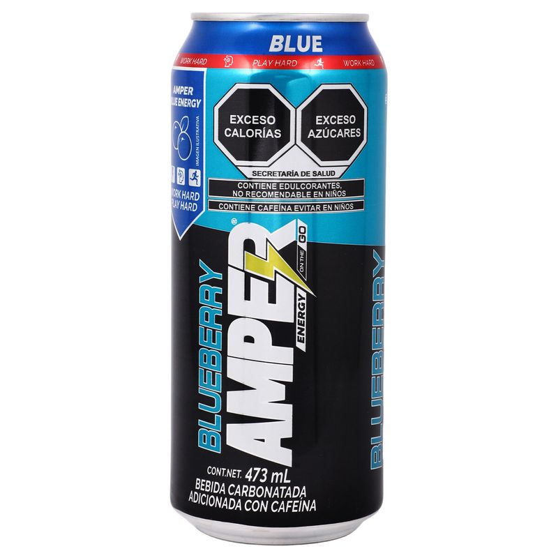 Bebida Energetica Amper Blueberry 473 Ml - 7 Eleven | Grupo Iconn