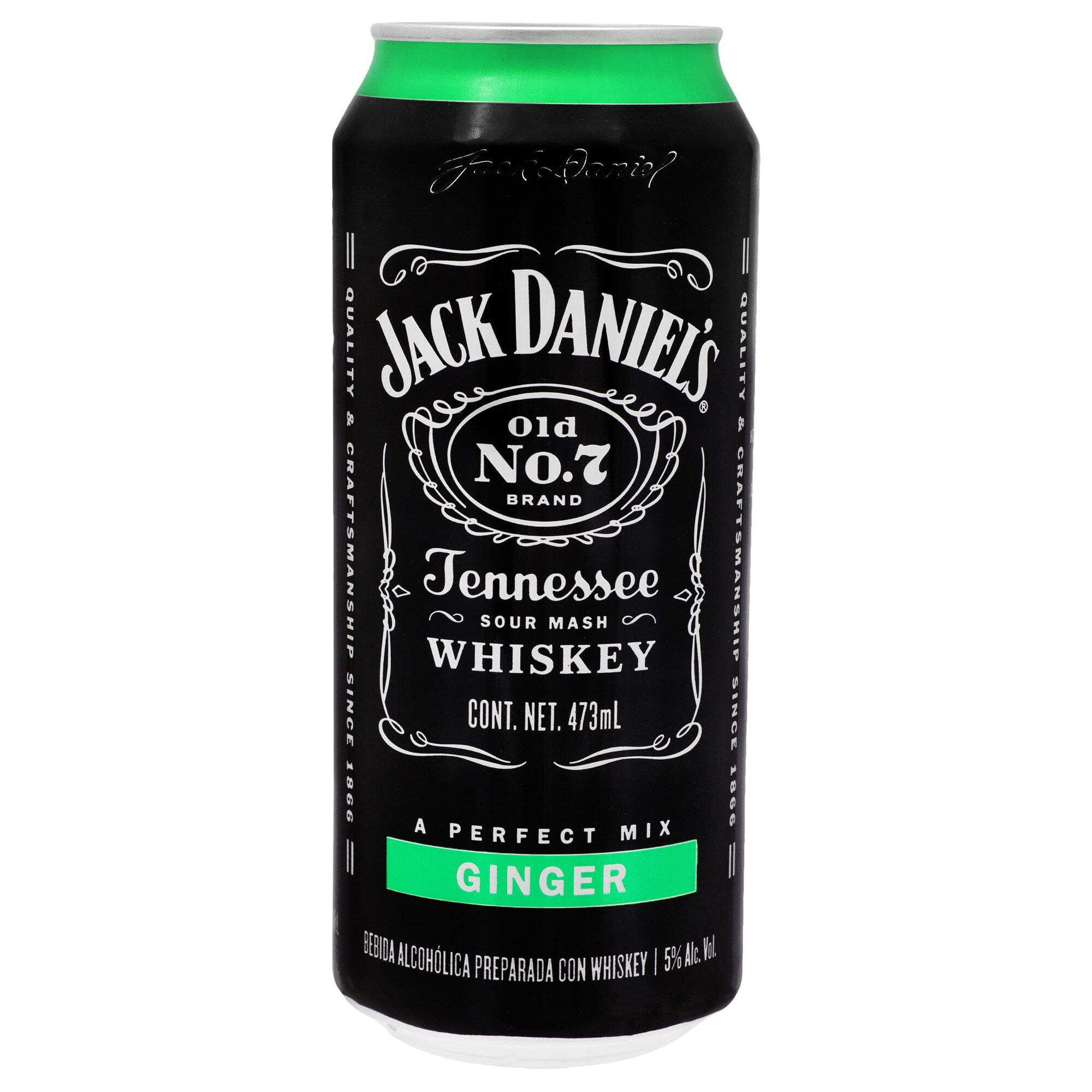 Bebida Alcoholica Preparada Jack Daniels Ginger 473 Ml - 7 Eleven ...