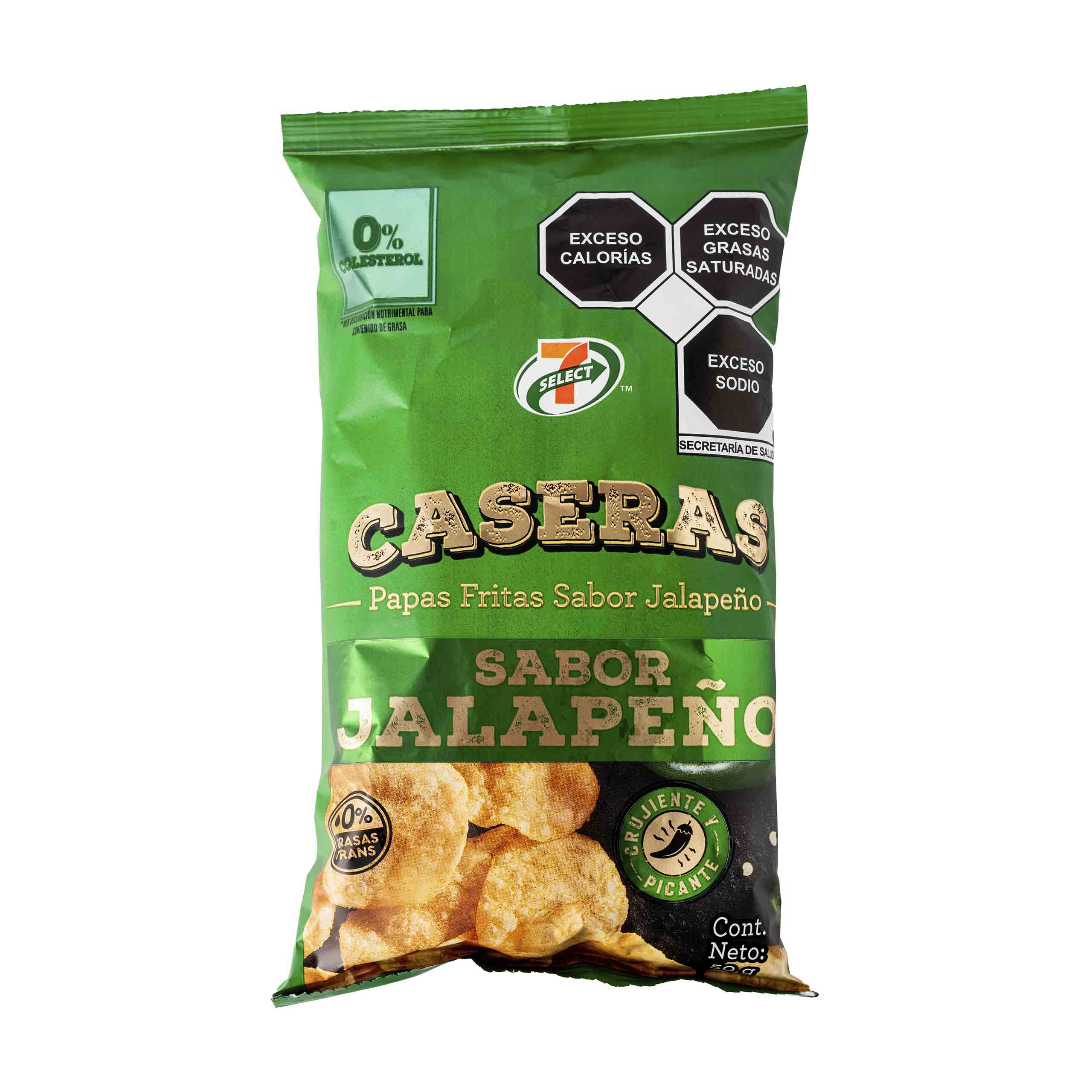 7-Select Papas Caseras Jalapeño 50 G - 7 Eleven | Grupo Iconn